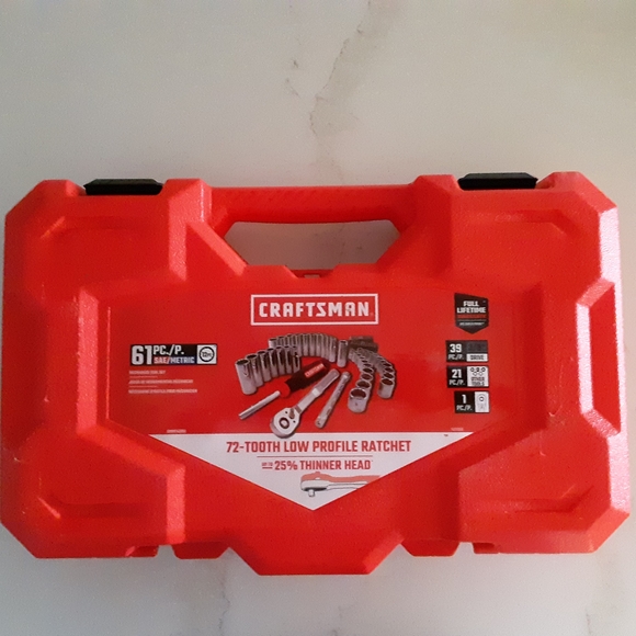 craftsman | Other | Craftsman Red Tool Set With Low Profile Ratchet ...